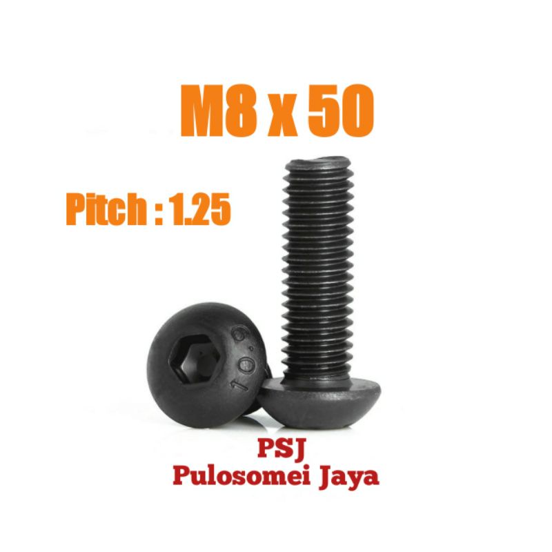 Jual Baut L Button M8 x 50 / Button L Baja M8 x 50 | Shopee Indonesia