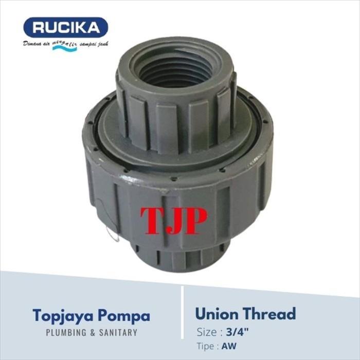 Jual Fitting Water Mur Drat Rucika / Union Thread Drat Rucika 3/4 ...