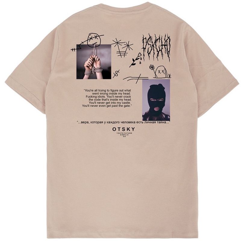 Jual Otsky Oversize Kaos Psycho Cream x BL2008 -6C | Shopee Indonesia