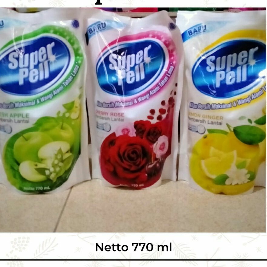 Jual Super Pell Pembersih Lantai 770ml | Shopee Indonesia