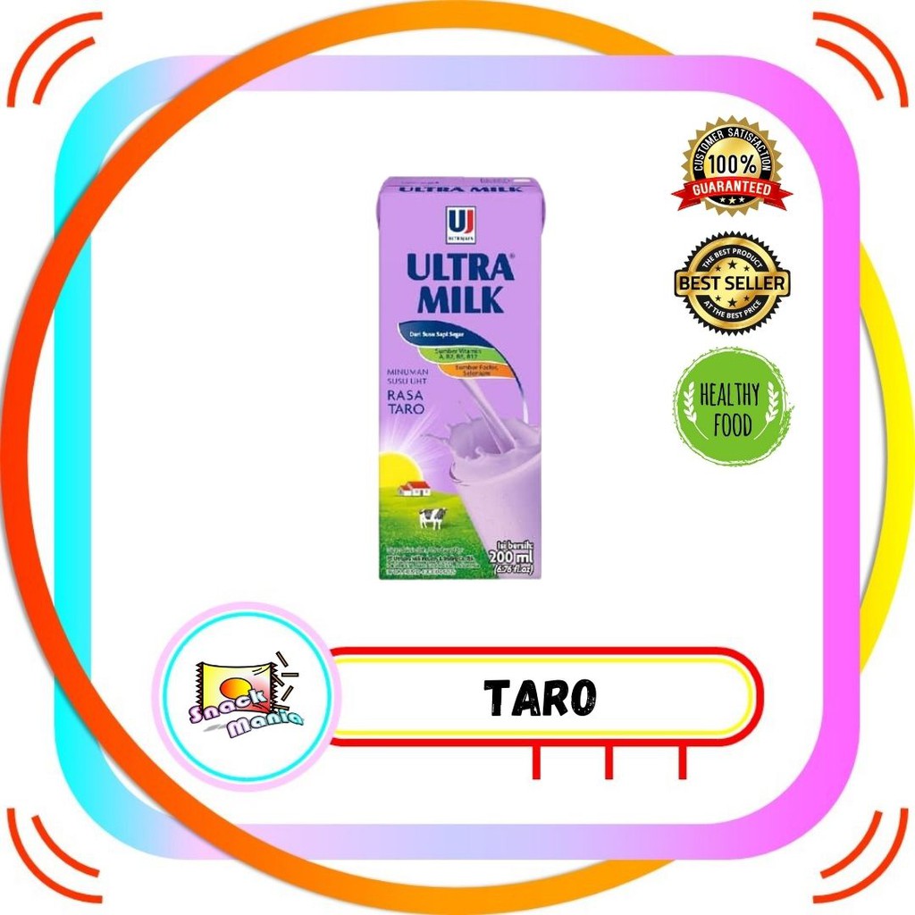 Jual Susu Ultra Milk Susu UHT Full Cream Stroberi Taro Coklat Karamel ...