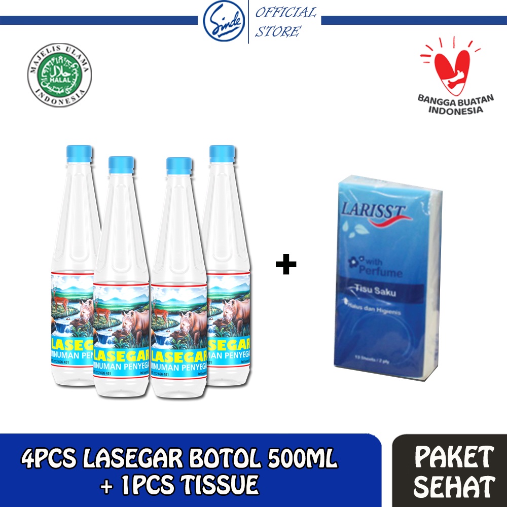 Jual PAKET SEHAT: LASEGAR 500ML/ Lasegar Botol 500ml isi 4 Botol ...