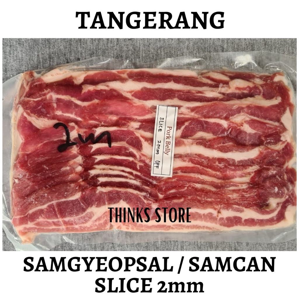 Jual Daging Babi Samcan Slice - Pork Belly Slice | Shopee Indonesia