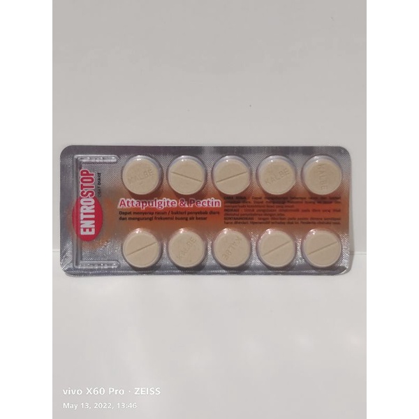 Jual ENTROSTOP Dewasa 1 Strip @ 10 Tablet | Shopee Indonesia