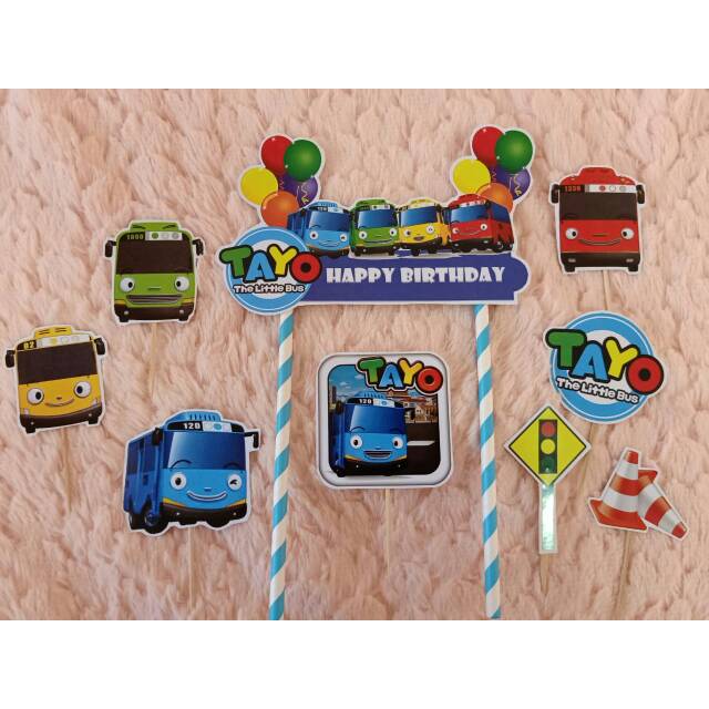 Jual Topper Tayo topper kue dan topper puding hiasan ultah | Shopee ...