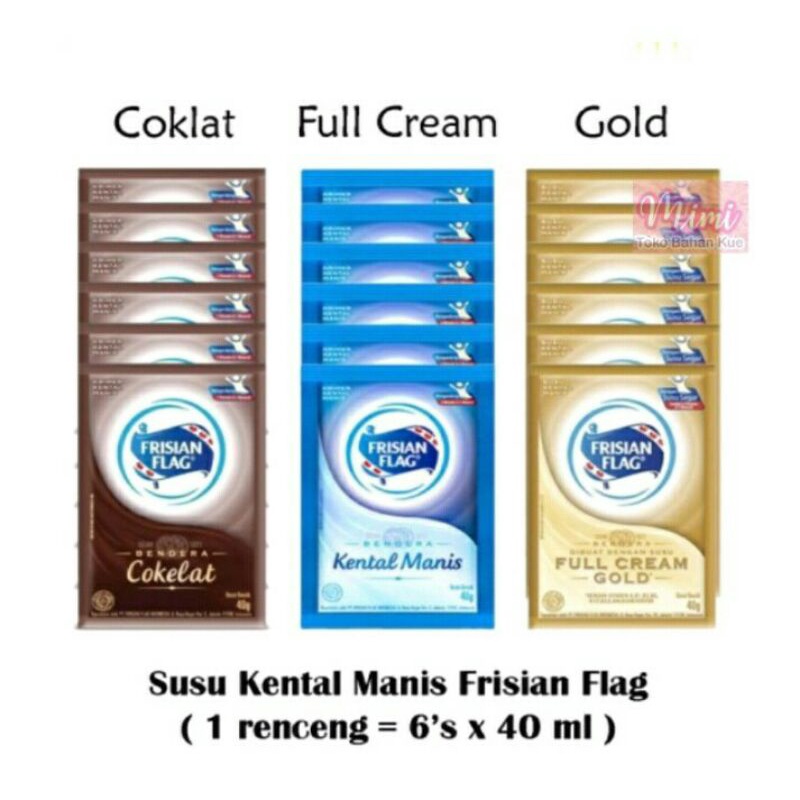 Jual 1 Pak SKM Frisian Flag sachet / Susu bendera 1pak isi 6pcs ...