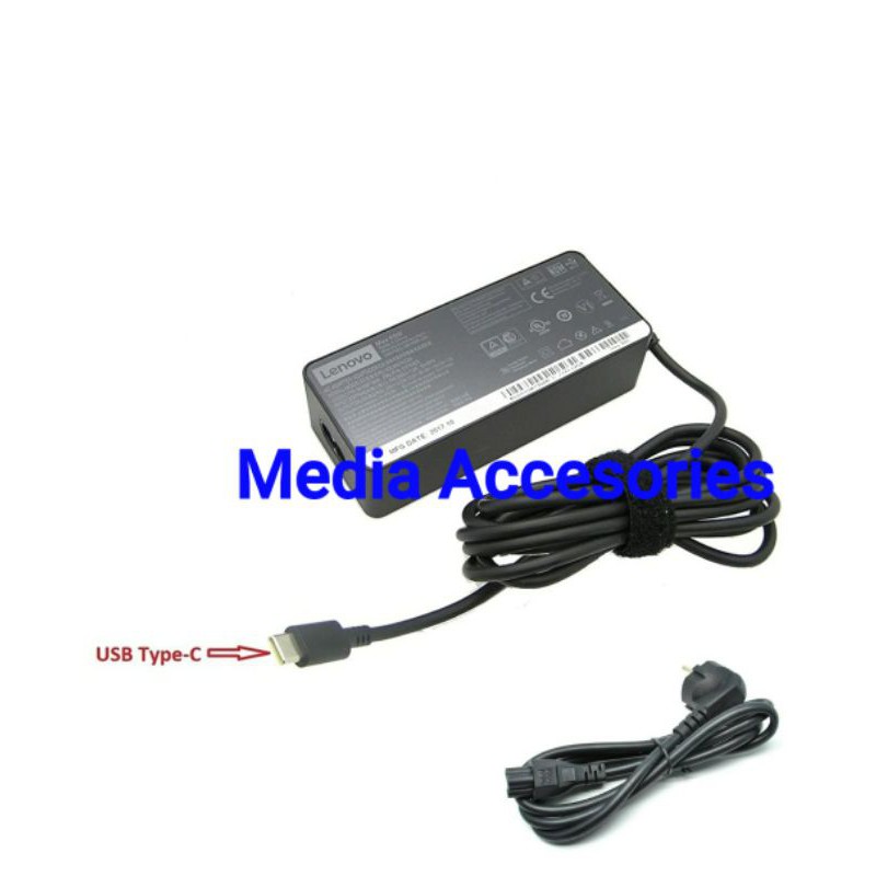 Jual Lenovo 65W USB-Type C Standard AC Power Adapter Charger 4X20M26272 ...