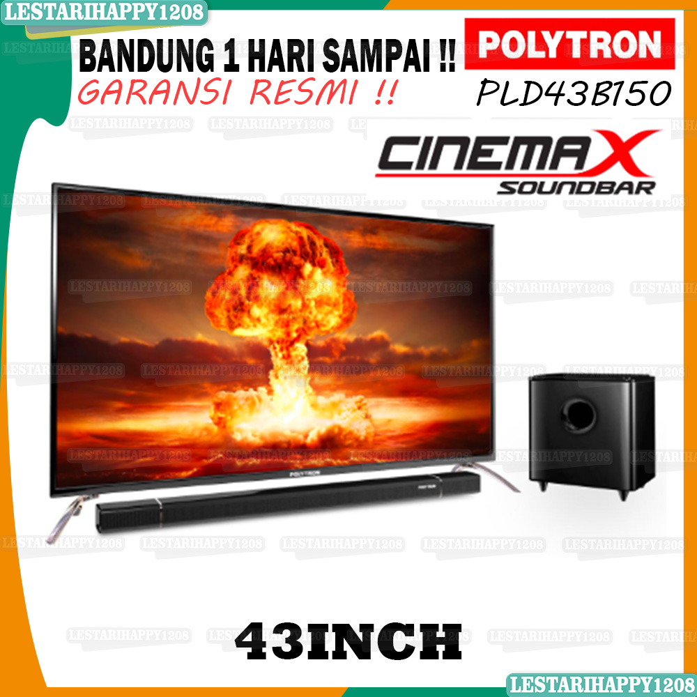 Jual led tv polytron 43 inch PLD43B150 Soundbar (khusus bandung ...
