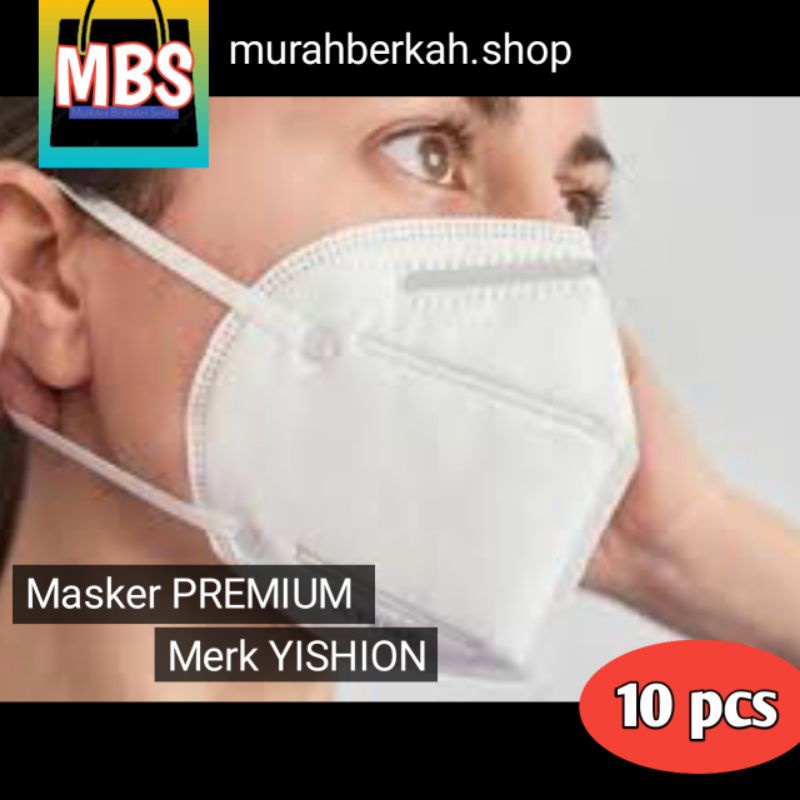 Jual MASKER 4 PLY EARLOOP KN95 MERK YISHION PREMIUM | Shopee Indonesia
