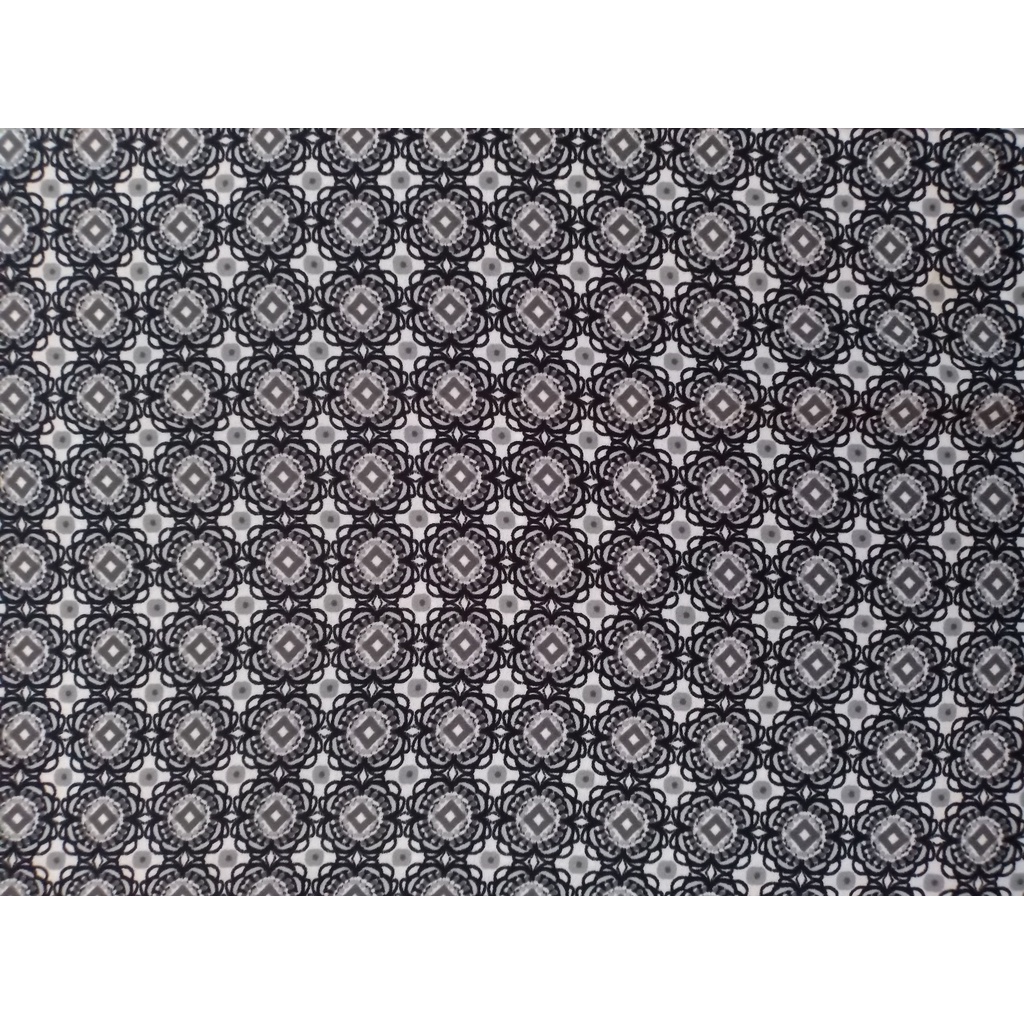 Jual KAIN CERUTI MOTIF BATIK ABU (200 & 230 cm) | Shopee Indonesia