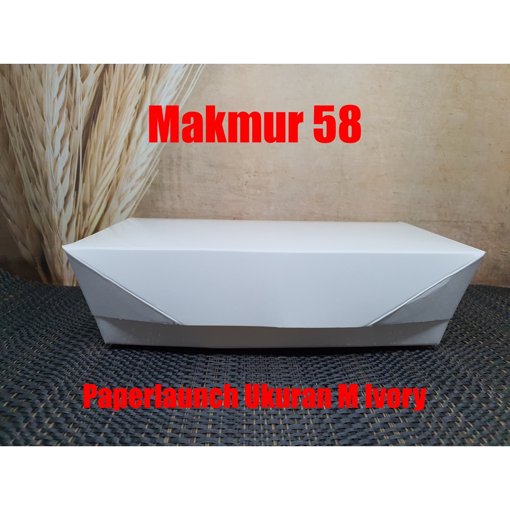 Jual Paper Lunch Box Ivory Kotak kemasan makanan Food Grade Dus Putih ...