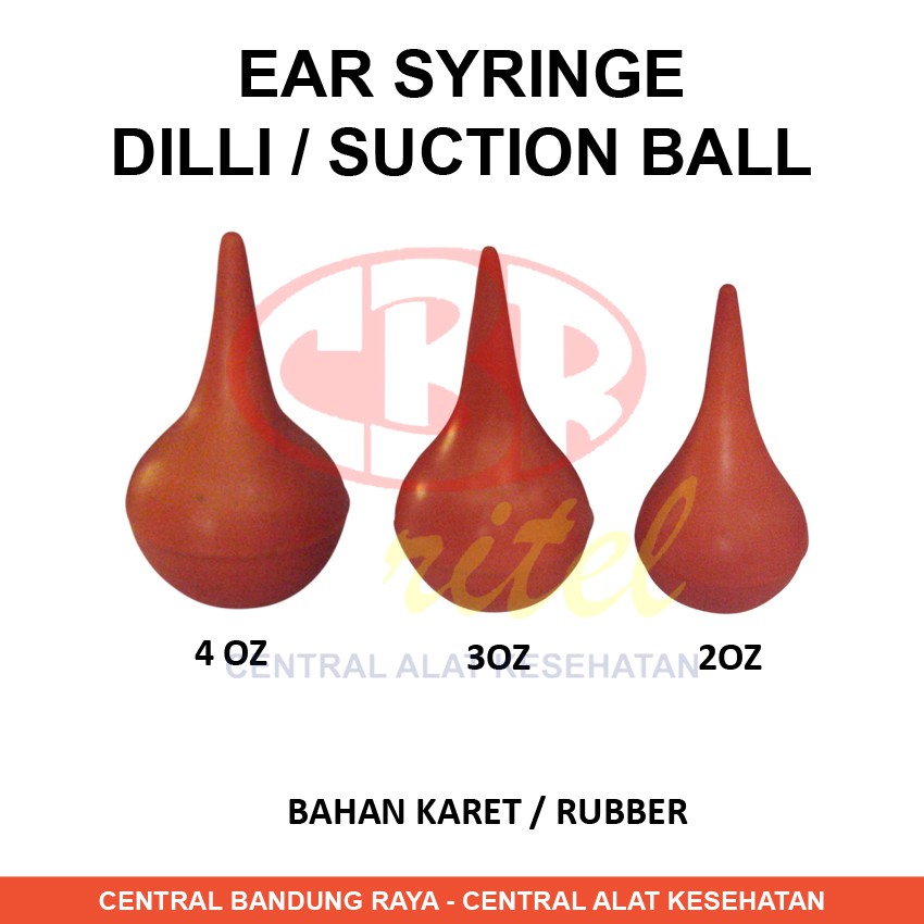 Jual Ear Syringe / Dili / Suction Ball Bahan Rubber / Karet | Shopee ...