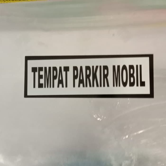 Jual SIGN PLAT K3 RAMBU SAFETY STIKER TEMPAT PARKIR MOBIL UK 10X30CM ...
