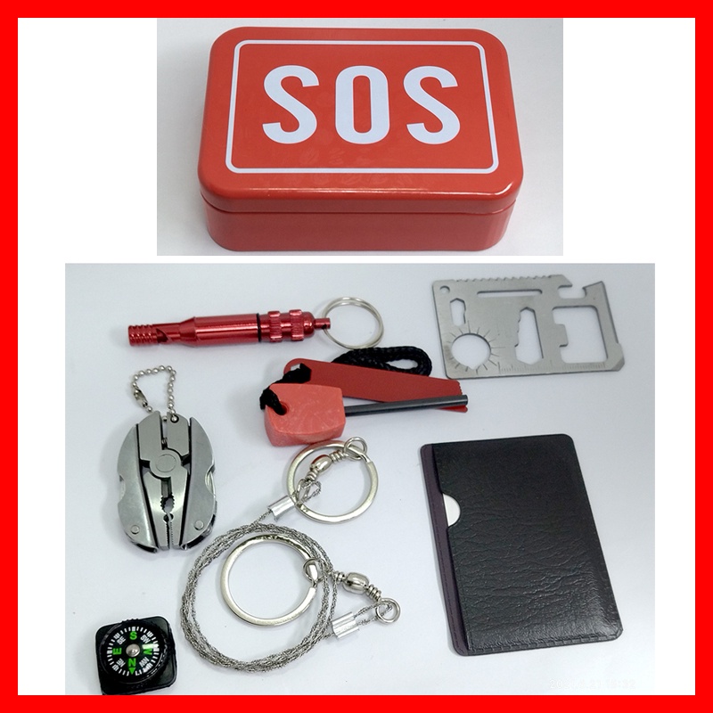 Jual TOOLS KIT SOS OUTDOOR SURVIVAL EARTHQUAKE INDOOR | Shopee Indonesia