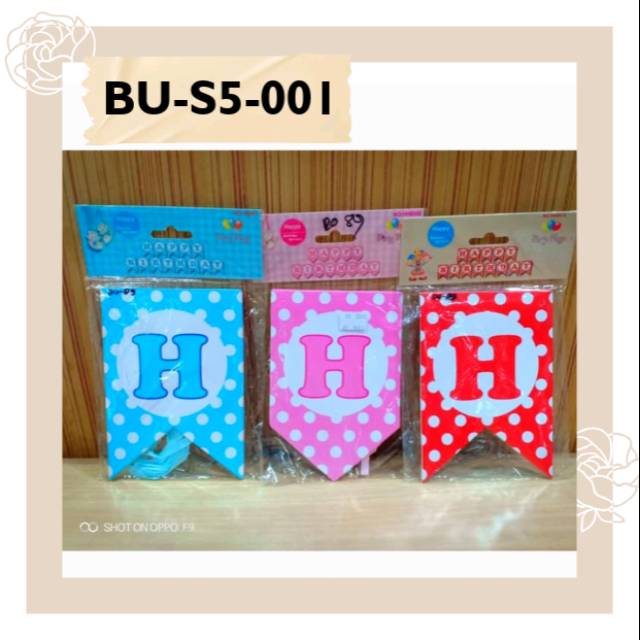Jual Flag banner happy birthday segi lima | Shopee Indonesia