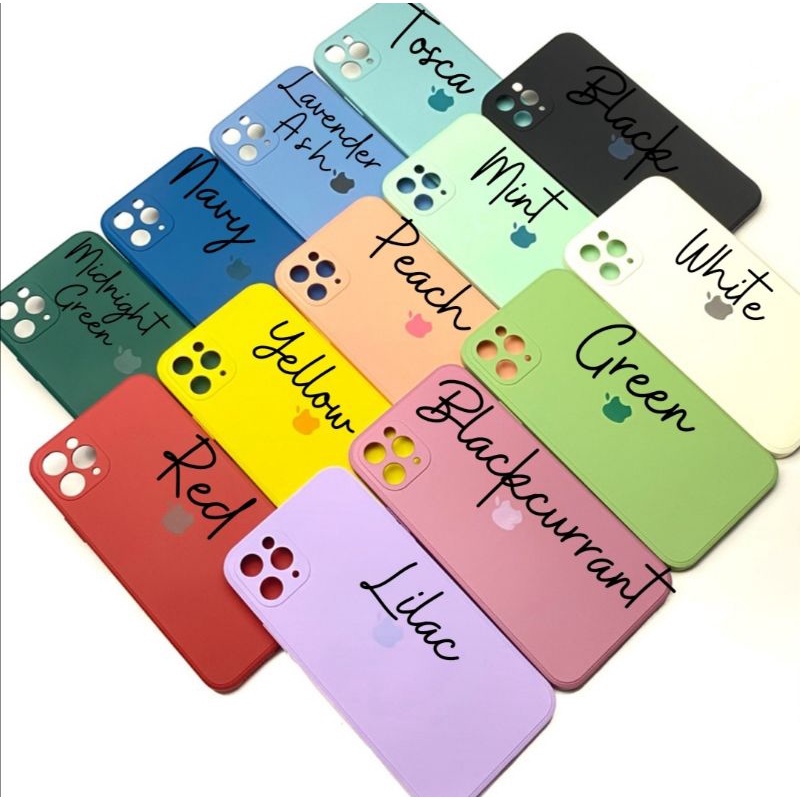 Jual SQUARE CASE IPHONE 12 SERIES / CASE KOTAK MACAROON IPHONE 12 ...