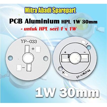 Jual PCB LED Round Aluminium HPL 1W 30mm | Shopee Indonesia