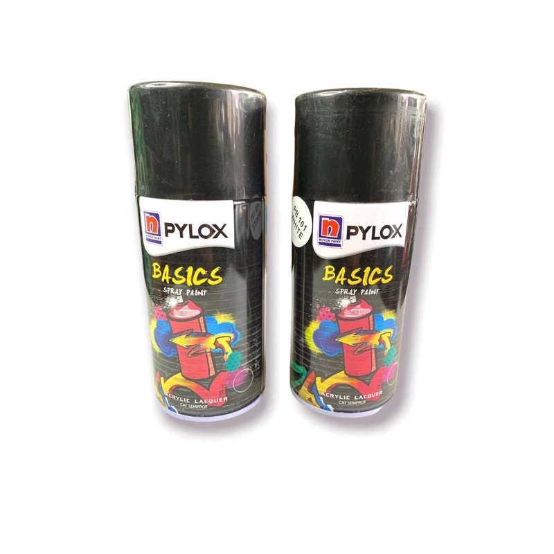Jual Cat Semprot Pylox Basic Nippon Paint 300cc Besi Plastik Kayu ...