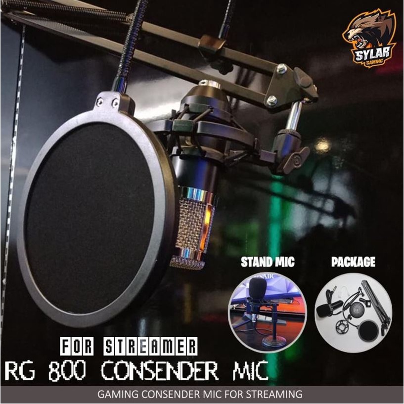 Jual RG800 Condenser Microphone for Streamer / Youtuber | Shopee Indonesia