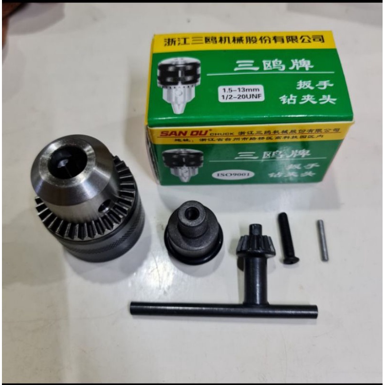 Jual Adaptor bor impact wernch + kepala bor 13mm drill chuck 13mm ...