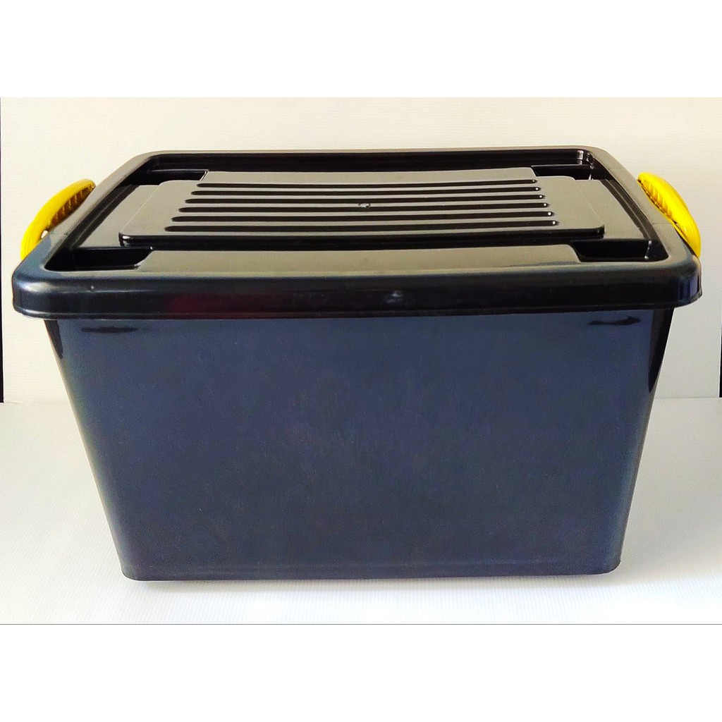 Jual Container Box 55L Hitam Box Container hitam Roller box hitam 55 ...