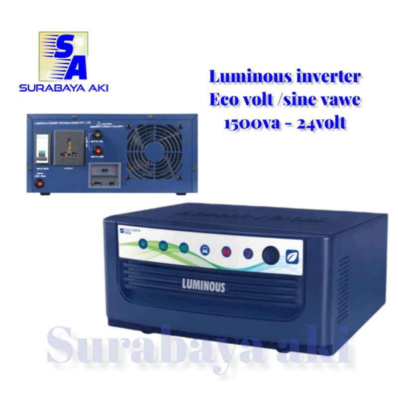 Jual Inverter Luminous Eco Volt 1500Va ecovolt 1500 va Pure Sine Wave ...