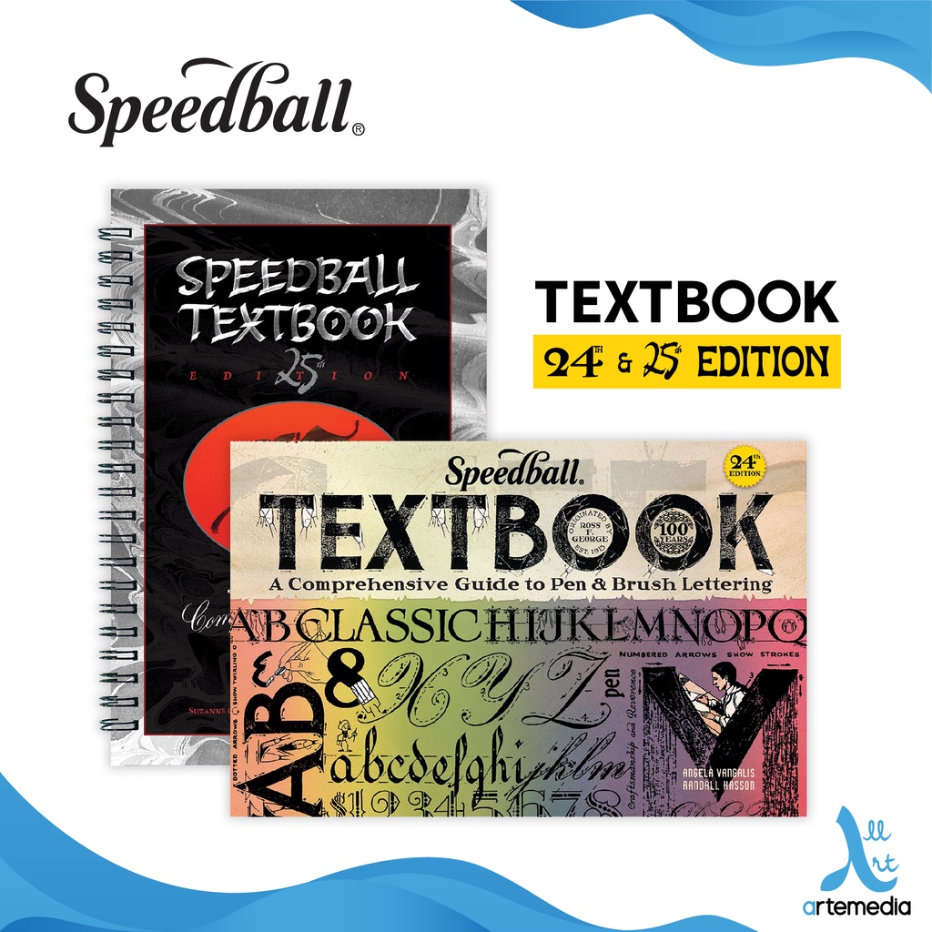 Jual Speedball Textbook Calligraphy Pen Lettering Instructions Book ...