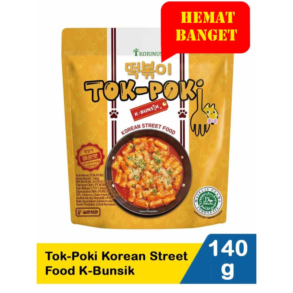 Jual Tok-Poki Korean Street Food K-Bunsik 140G | Shopee Indonesia