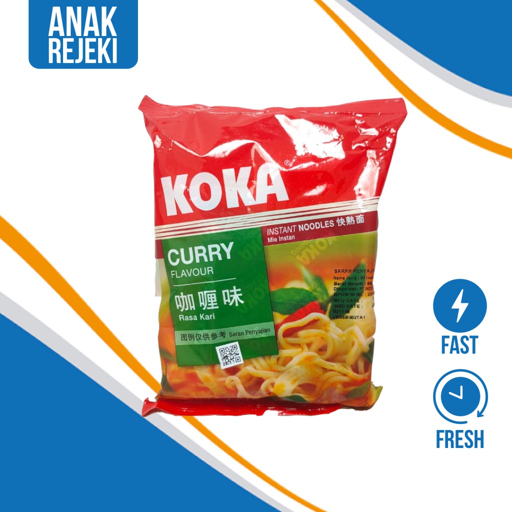 Jual KOKA Noodle Curry Kari Instan 85gr - Mie Instan Rasa Kari | Shopee ...