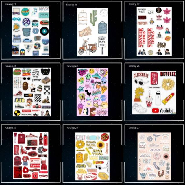 Jual Stiker (Katalog) | Shopee Indonesia
