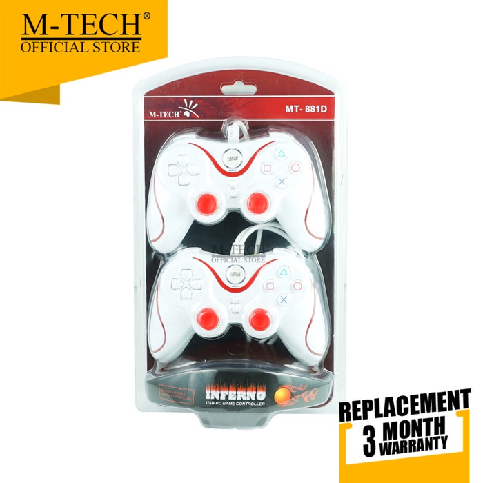 Jual M-TECH ORIGINAL Gamepad Double Inferno SY-881D - Putih | Shopee ...