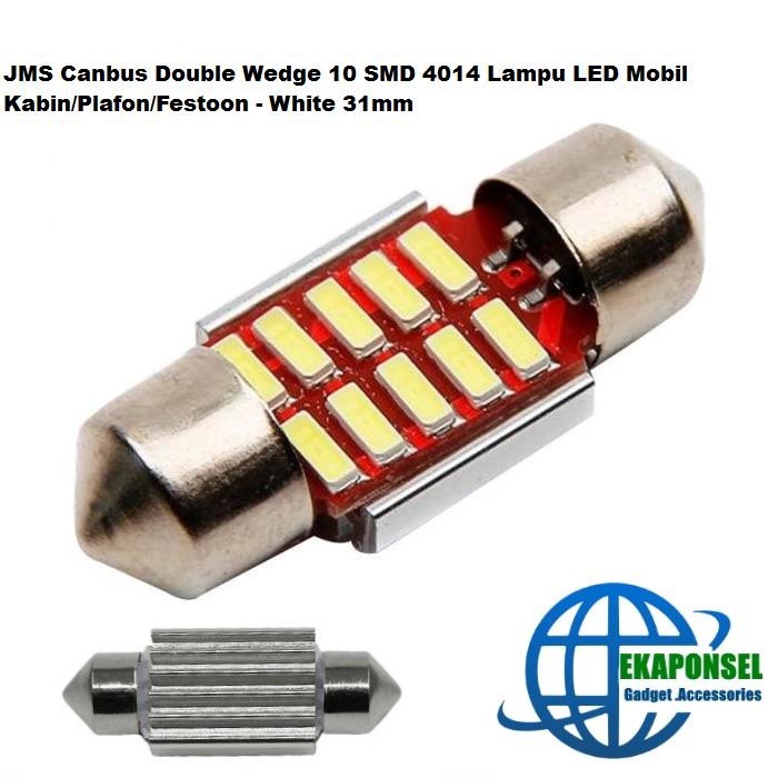 Jual JMS Canbus Double Wedge 10 SMD 4014 Lampu LED Mobil Kabin/Plafon ...
