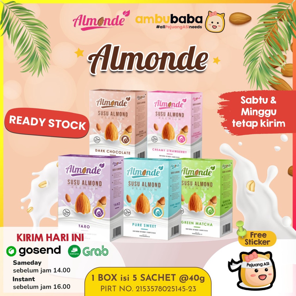 Jual ALMONDE PREMIUM ALMOND MILK | Shopee Indonesia