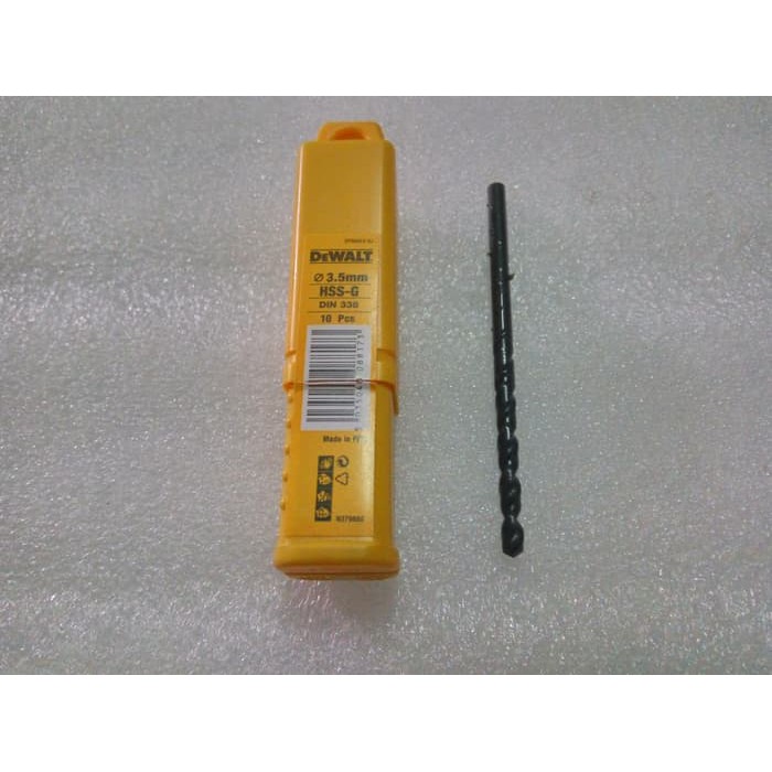 Jual DEWALT MATA BOR BESI HSS-G 3.5MM DEWALT DRILL BIT 3.5MM | Shopee Indonesia