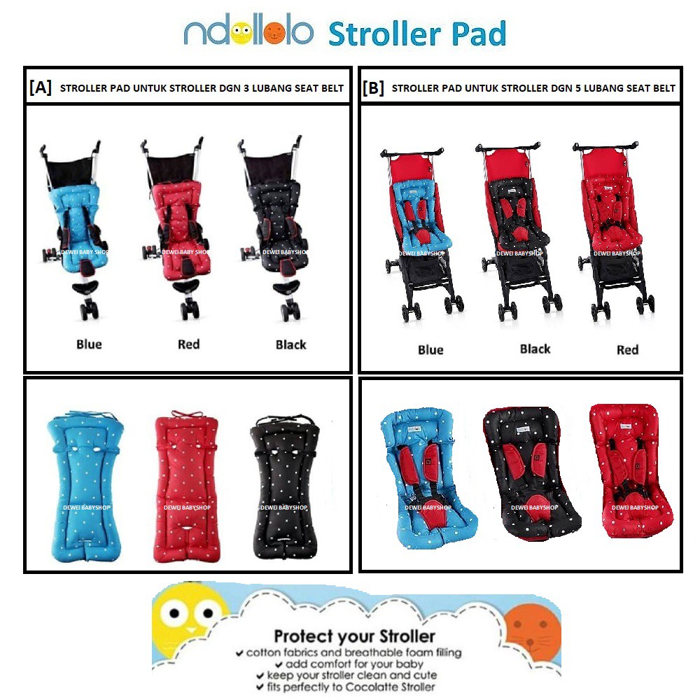 Jual Alas Bantalan Kereta Duduk Bayi ( Baby Stroller Cushions Stroler ...