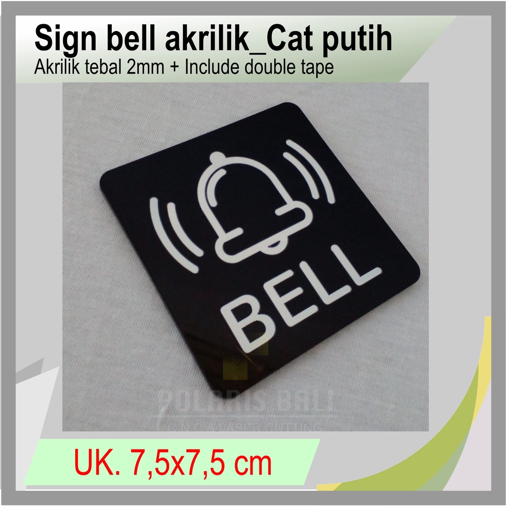 Jual SIGN BELL AKRILIK/SIGN PENANDA ACRYLIC/SIGN AKRILIK BELL | Shopee ...