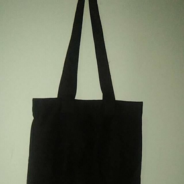 Jual Totebag hitam polos | Shopee Indonesia