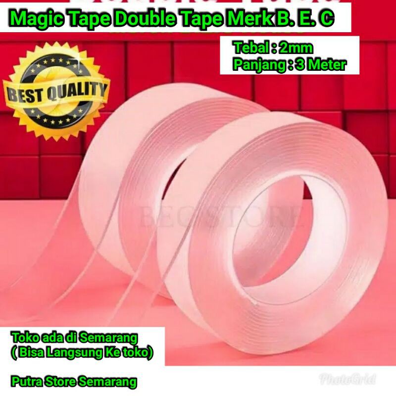 Jual Magik tape double tape tebal 2mm Panjang 3 Meter Isolasi ajaib ...