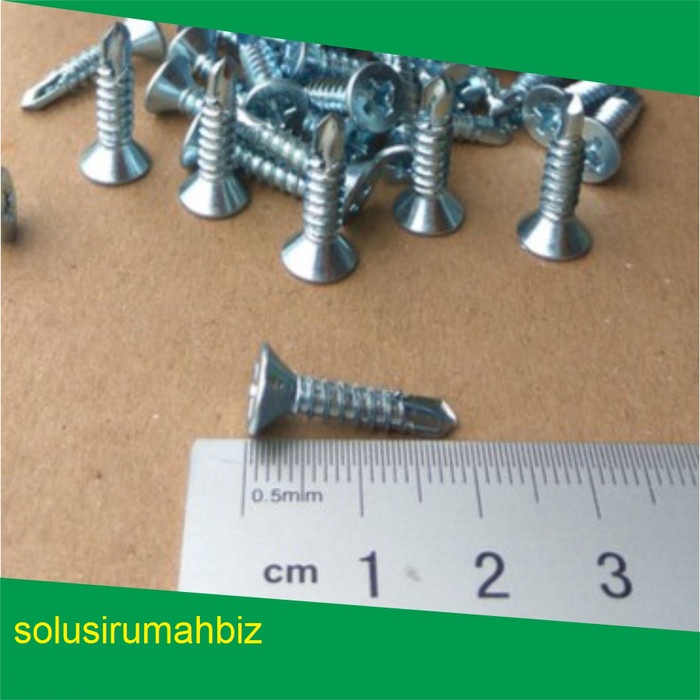 Jual sekrup SDS + FH 8x19 / 8x20 drat 8x16 Skrup Roofing Flat Drilling ...