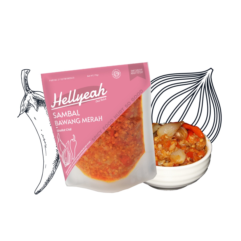 Jual Hellyeah Sambal Bawang Merah 170 gram | Shopee Indonesia
