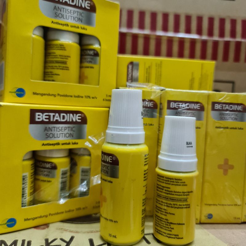 Jual BETADINE ANTISEPTIC SOLUTION 5 ML 15 ML 30 ML 60ML BETADINE OBAT ...