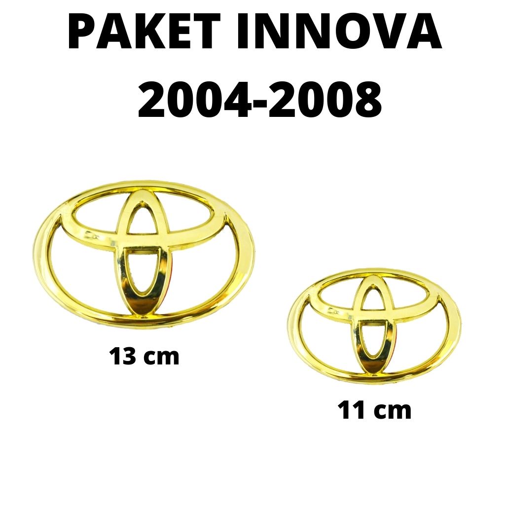 Jual Paket Logo Mobil Toyota Gold Model Tempel Innova 2004-2008 ...