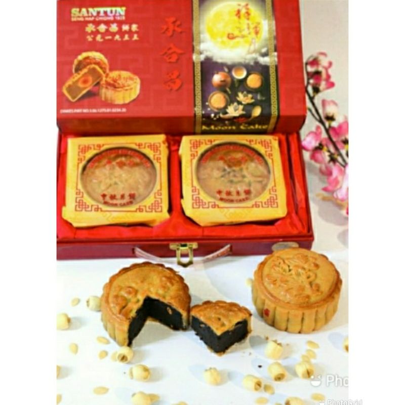 Jual Mooncake Santun Tausa Hitam Biasa-Mooncake Santun Isi 2pcs ...