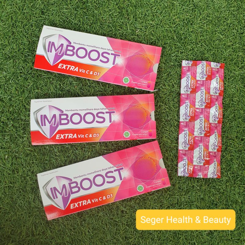 Jual Imboost Extra Vit C & D3 Strip Isi 8 dan 4 Kaplet - Memelihara ...