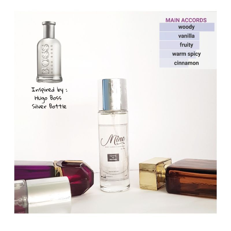 Jual MINE Parfume Inspired by Hugoboss Sil*ver Bottle - Parfume Pria ...