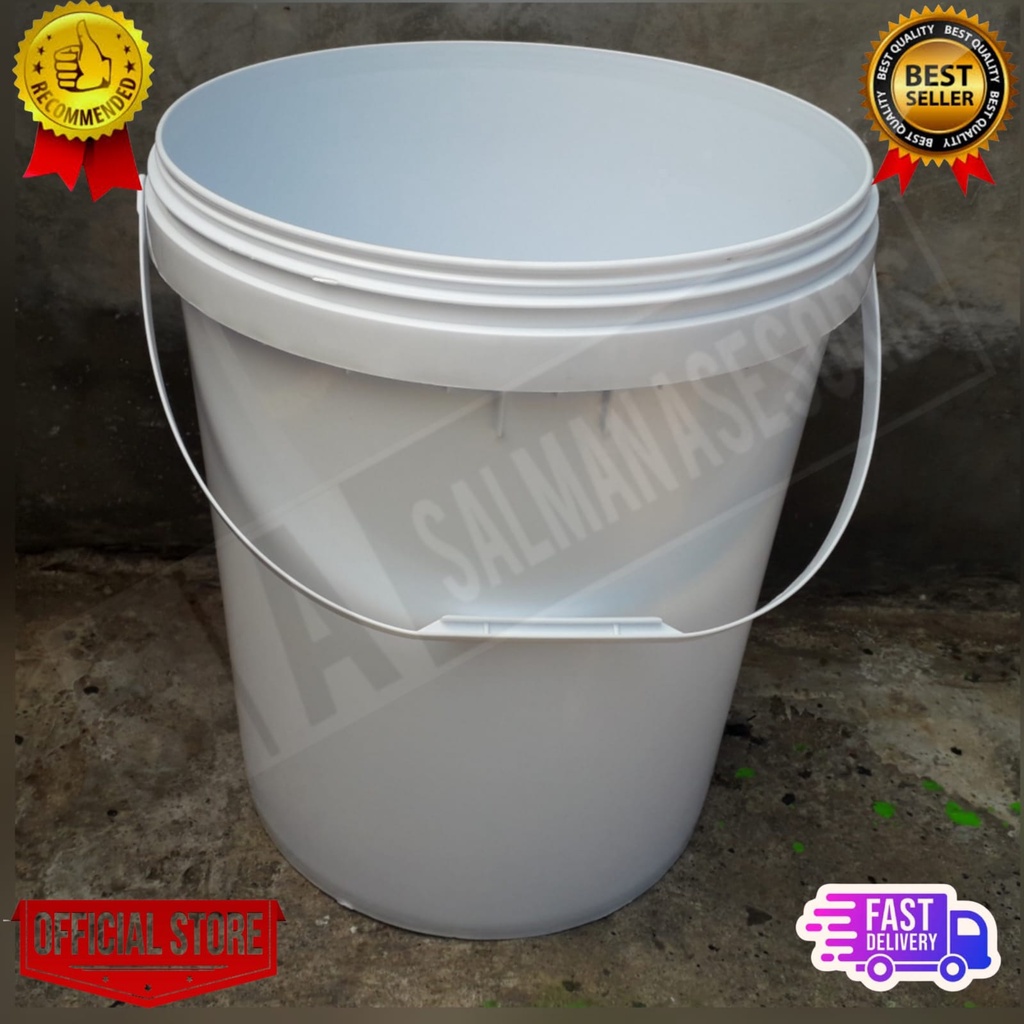 Jual Ember Plastik Putih Polos 20 Liter / 25 Kg | Shopee Indonesia