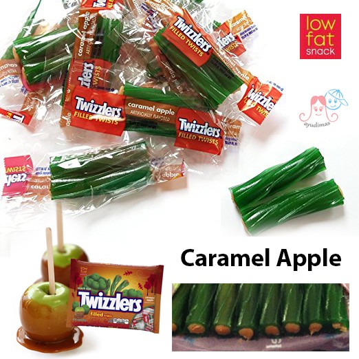 Jual USA Caramel Apple Twizzlers Low Fat Snack Candy (5pcs) | Shopee ...