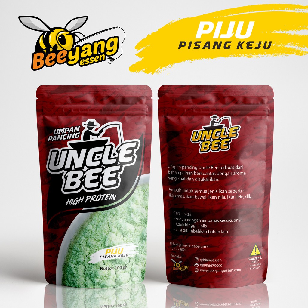 Jual Umpan Ikan Mas Bawal Patin Nila Lele Umpan Pancing Uncle Bee Aroma Pisang Keju 100gr ...