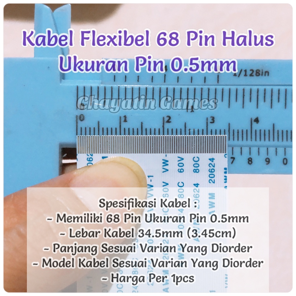 Jual Kabel Flexibel 68 Pin Halus Model & Panjang Sesuai Varian Ukuran ...