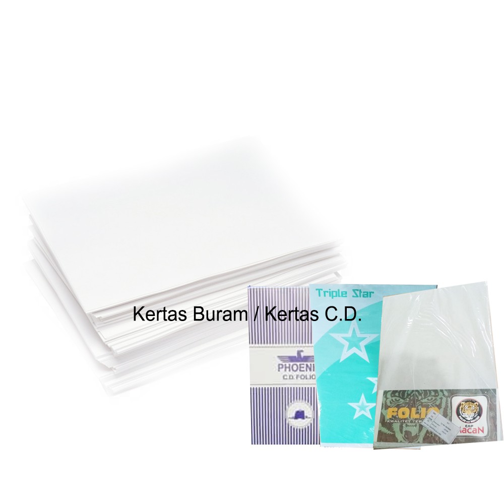 Jual Kertas folio Buram / Kertas CD Triple star / phoenix / macan | Shopee Indonesia